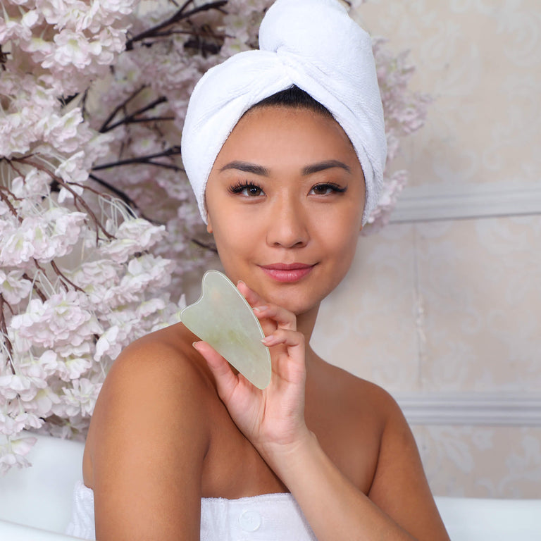 Jade Gua Sha Facial Tool Daily Concepts Luxury Spa Goods Daily Concepts